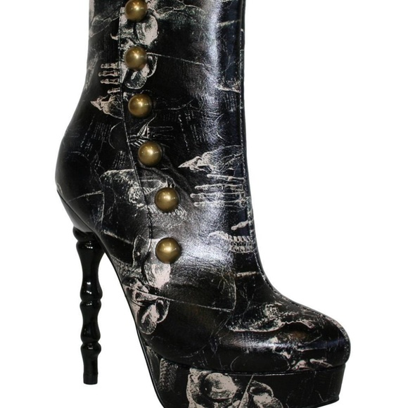 Too Fast | Shoes | Too Fast Anatomy Victorian Boot Steampunk Goth ...
